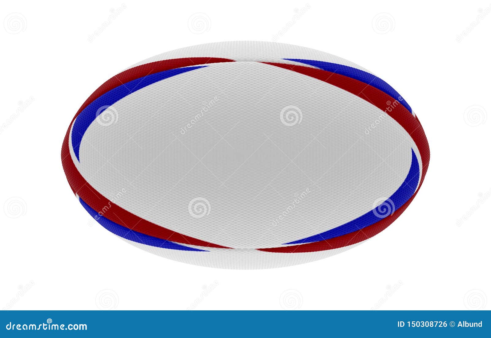 Rugby Ball Red Blue Design stock illustration. Illustration of studio ...