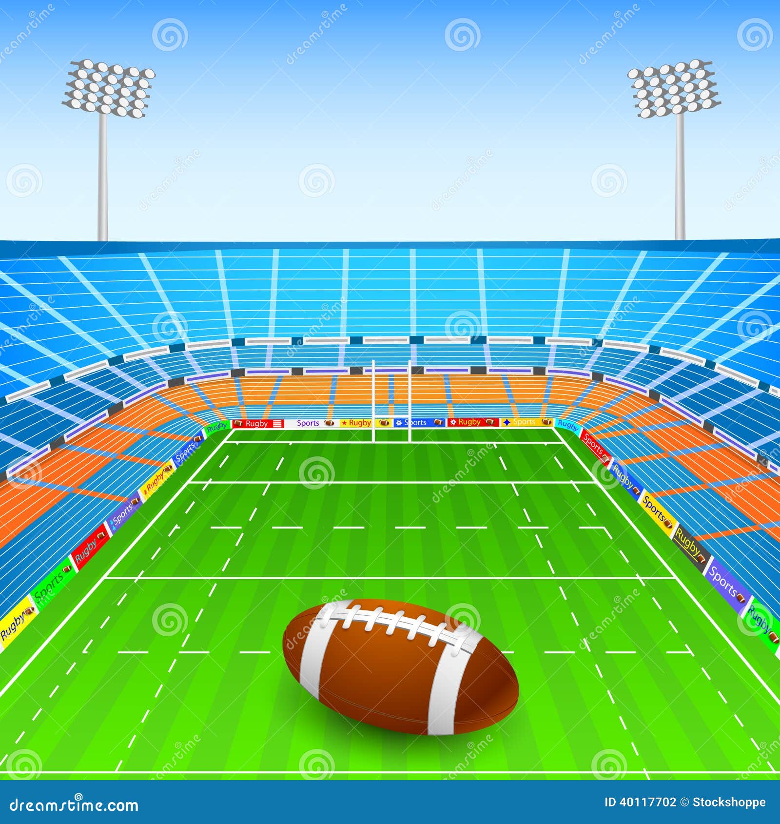 Rugby Cartoon Vector | CartoonDealer.com #57608771