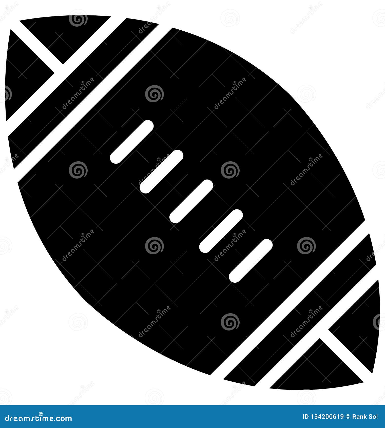 Rugby Ball Vector that Can Be Easily Modified or Edit Stock ...