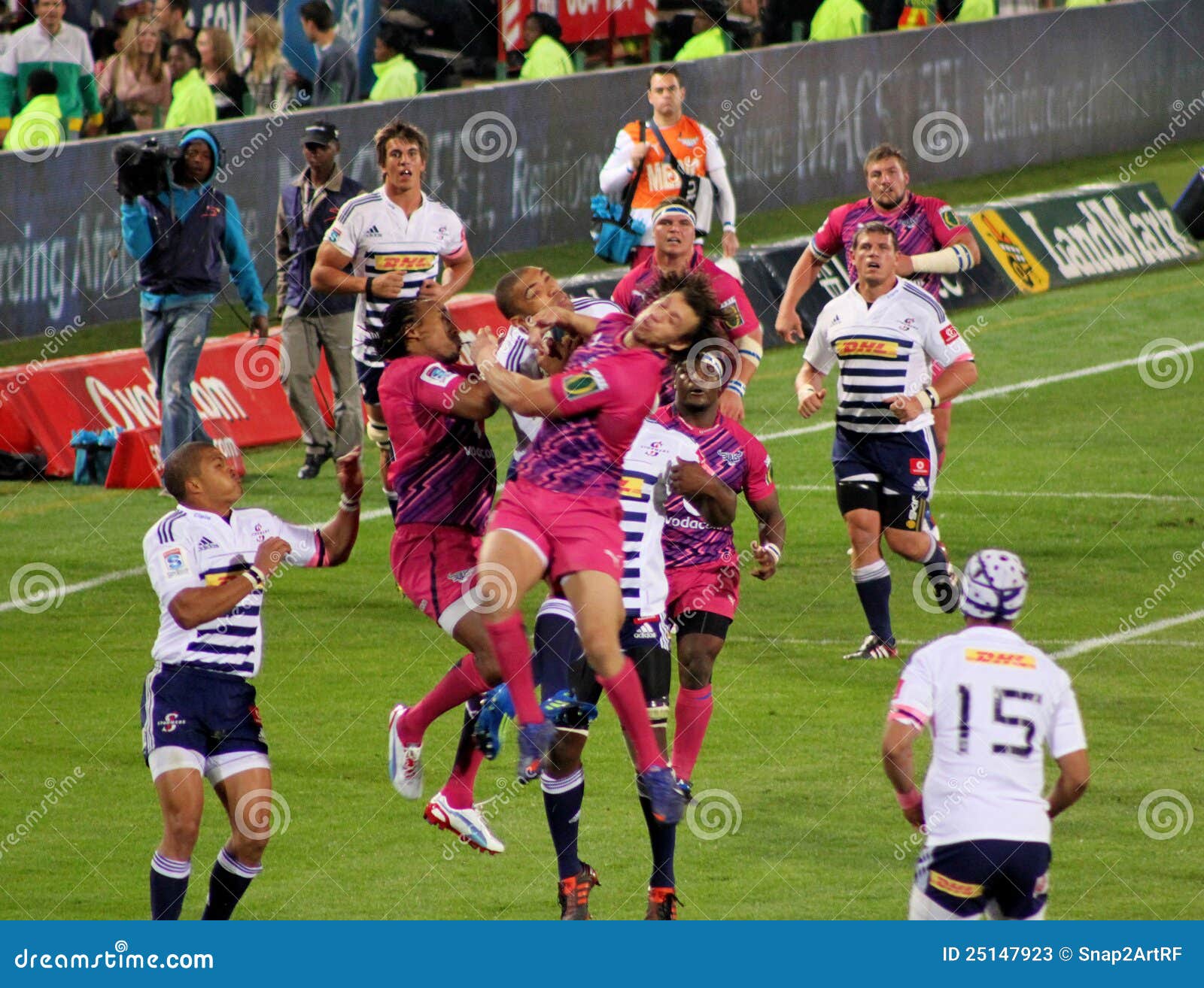 Rugby Catching Ball South Africa 2012 Editorial Stock Photo - Image of ...
