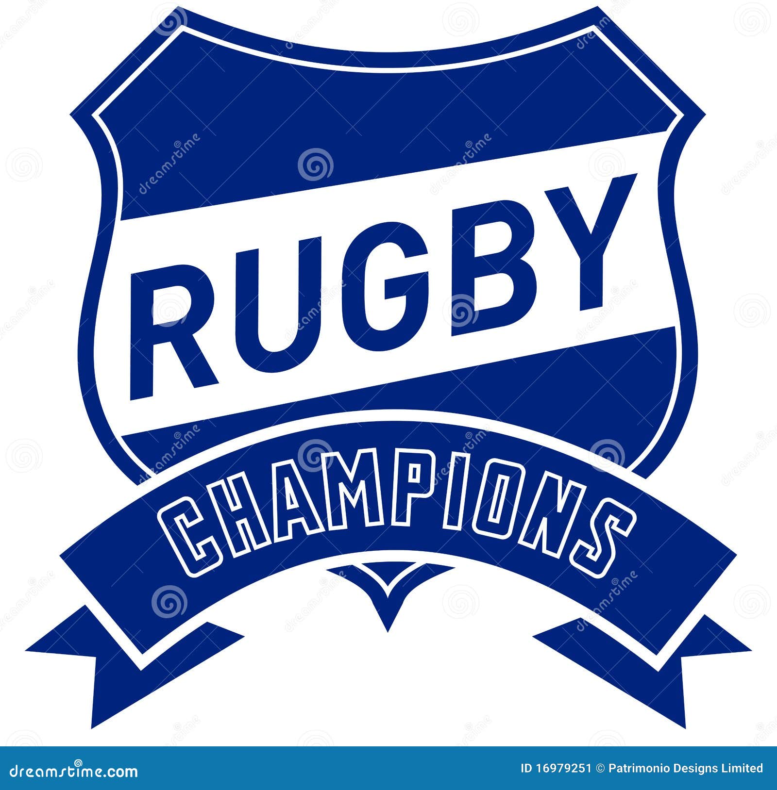 Rugby champions shield stock illustration. Illustration of isolated ...
