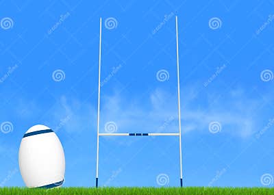 Rugby conversion stock illustration. Illustration of competition - 12187332