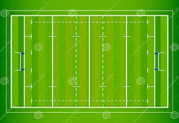 Rugby Field stock vector. Illustration of match, competition - 18290144
