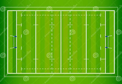 Rugby Field stock vector. Illustration of match, competition - 18290144