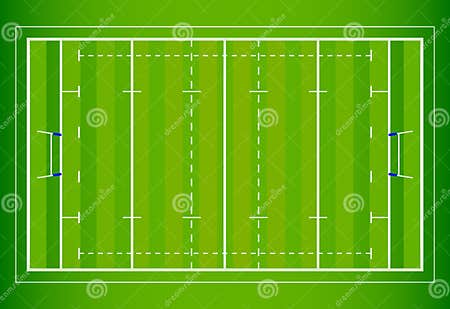 Rugby Field stock vector. Illustration of match, competition - 18290144