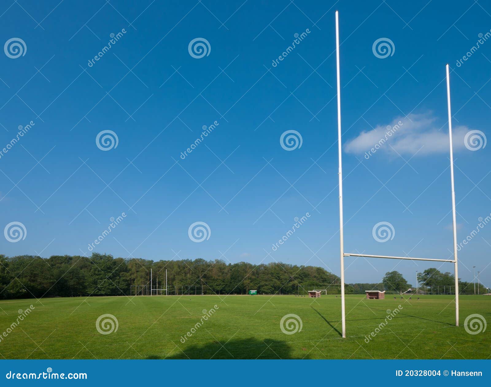 Rugby field stock photo. Image of overcast, battle, gate - 20328004