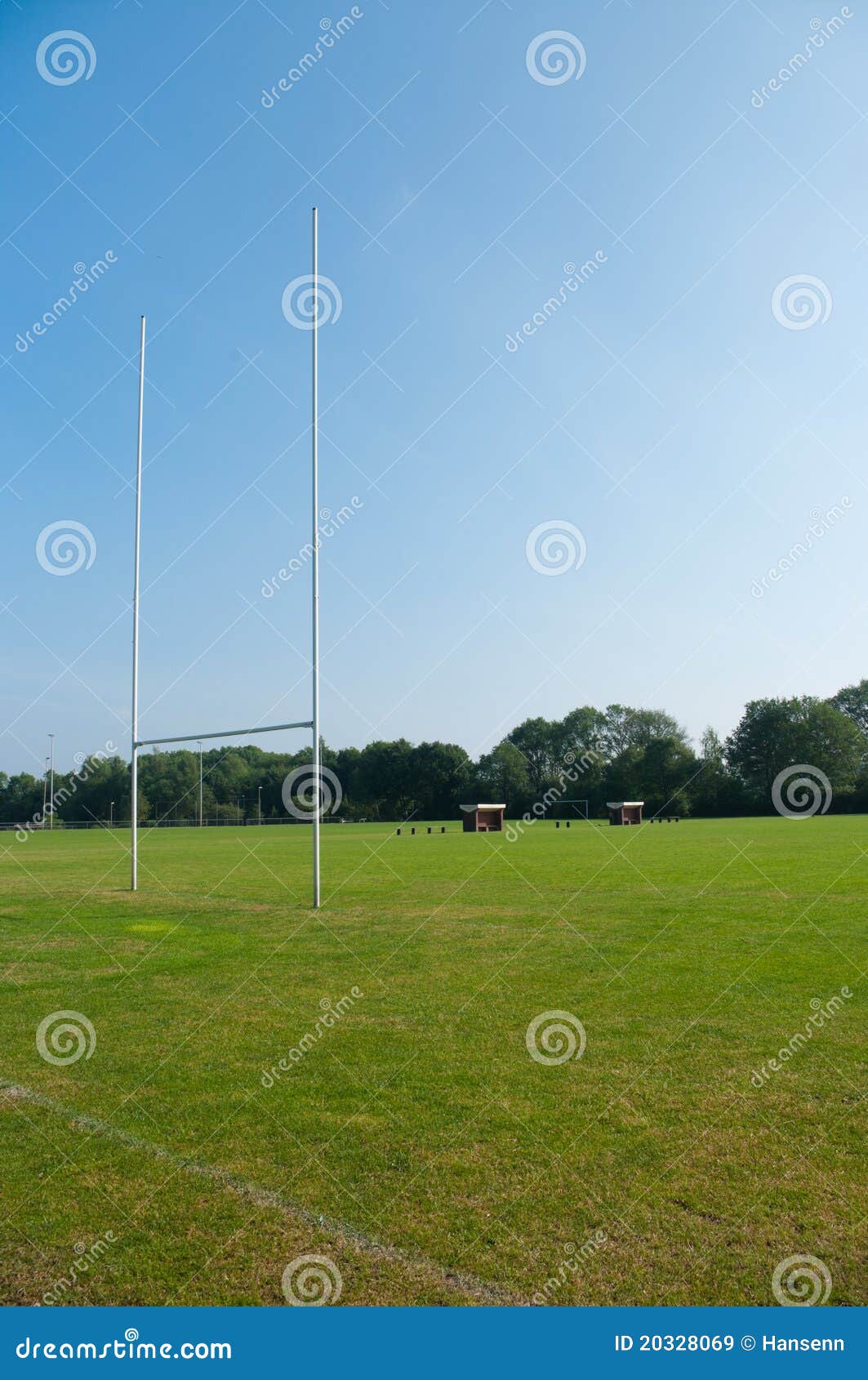 Rugby field stock image. Image of grass, green, pitch - 20328069