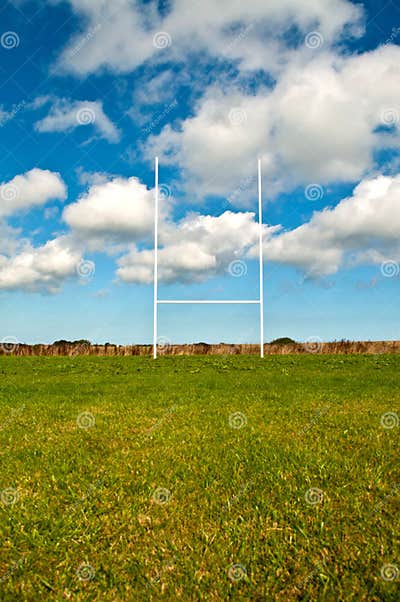 Rugby field stock photo. Image of trees, landscape, goal - 21400778
