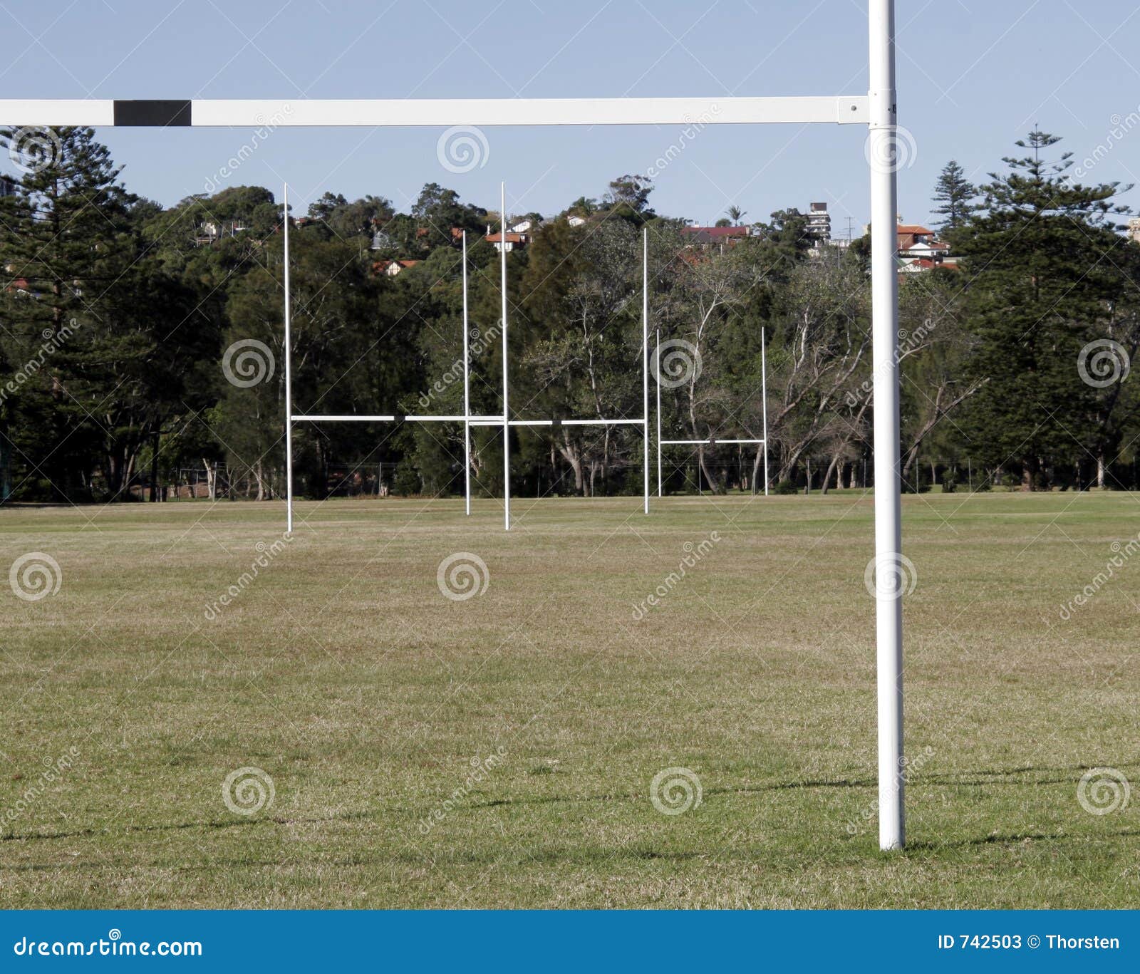 Rugby Field stock image. Image of spirit, outdoor, objective - 742503