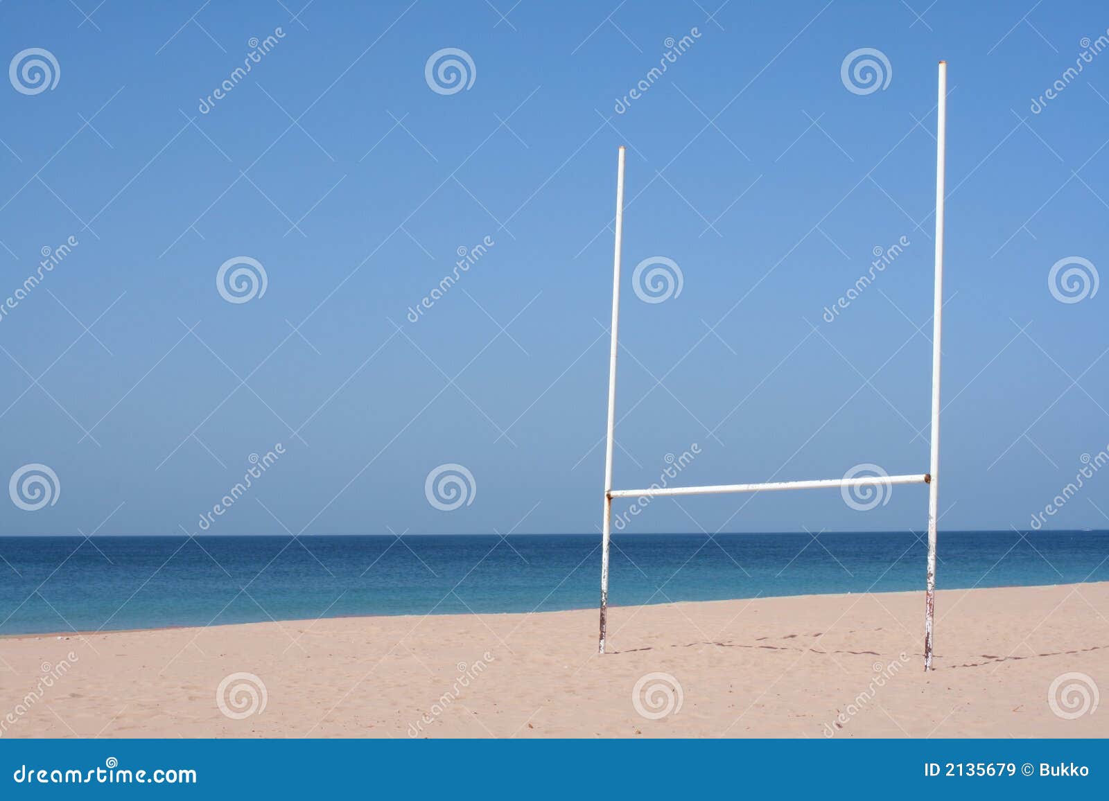 Rugby field in the beach stock image. Image of rugby, outdoor - 2135679