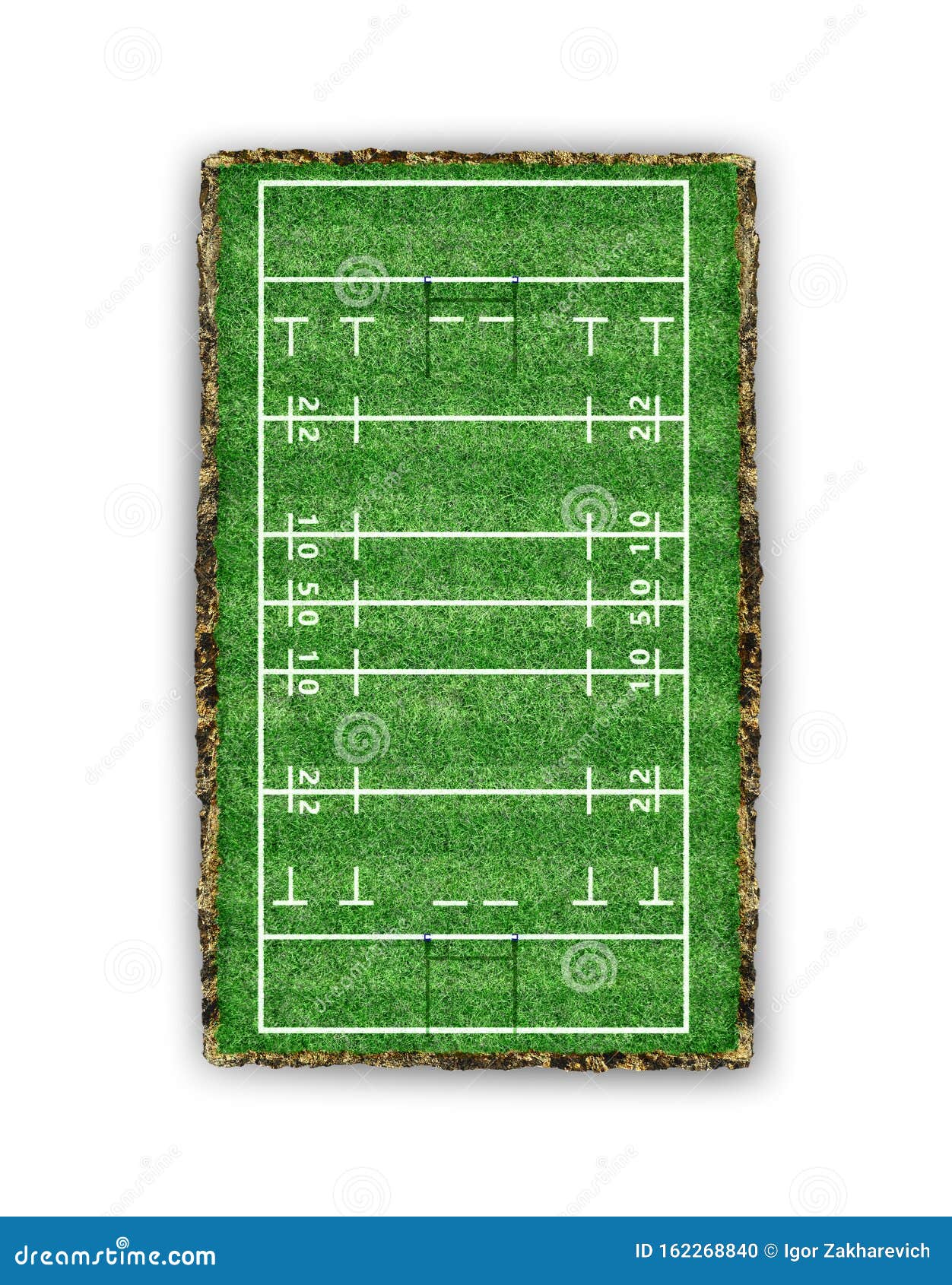 Rugby Field Vector Illustration | CartoonDealer.com #18290144