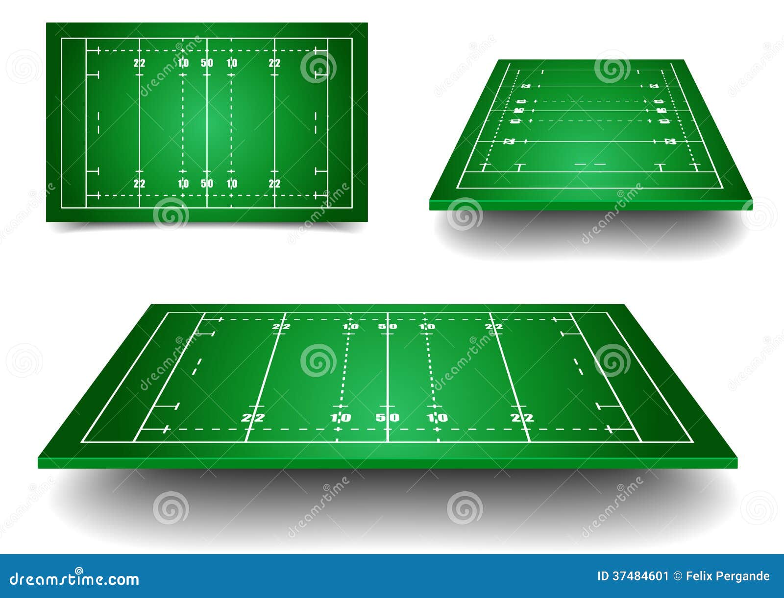 Rugby fields stock vector. Illustration of ball, energy - 37484601