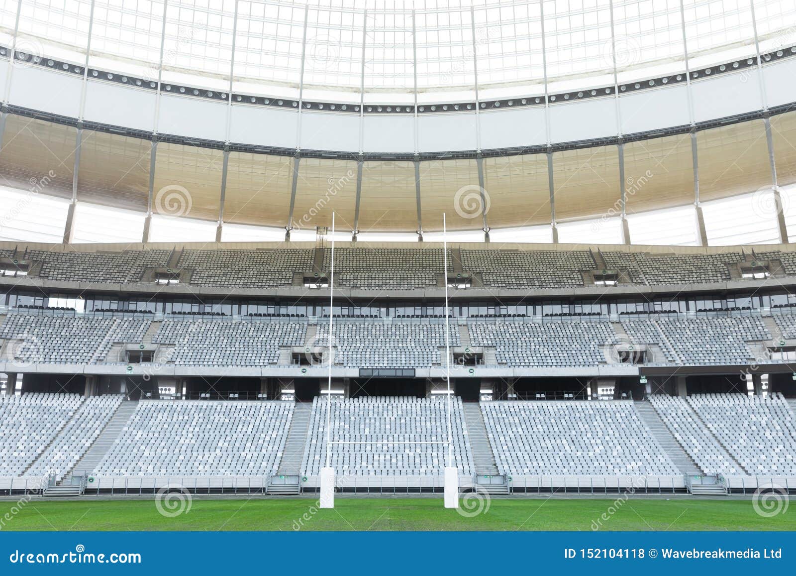 Rugby Goal Post in a Stadium Stock Photo - Image of world, post: 152104118