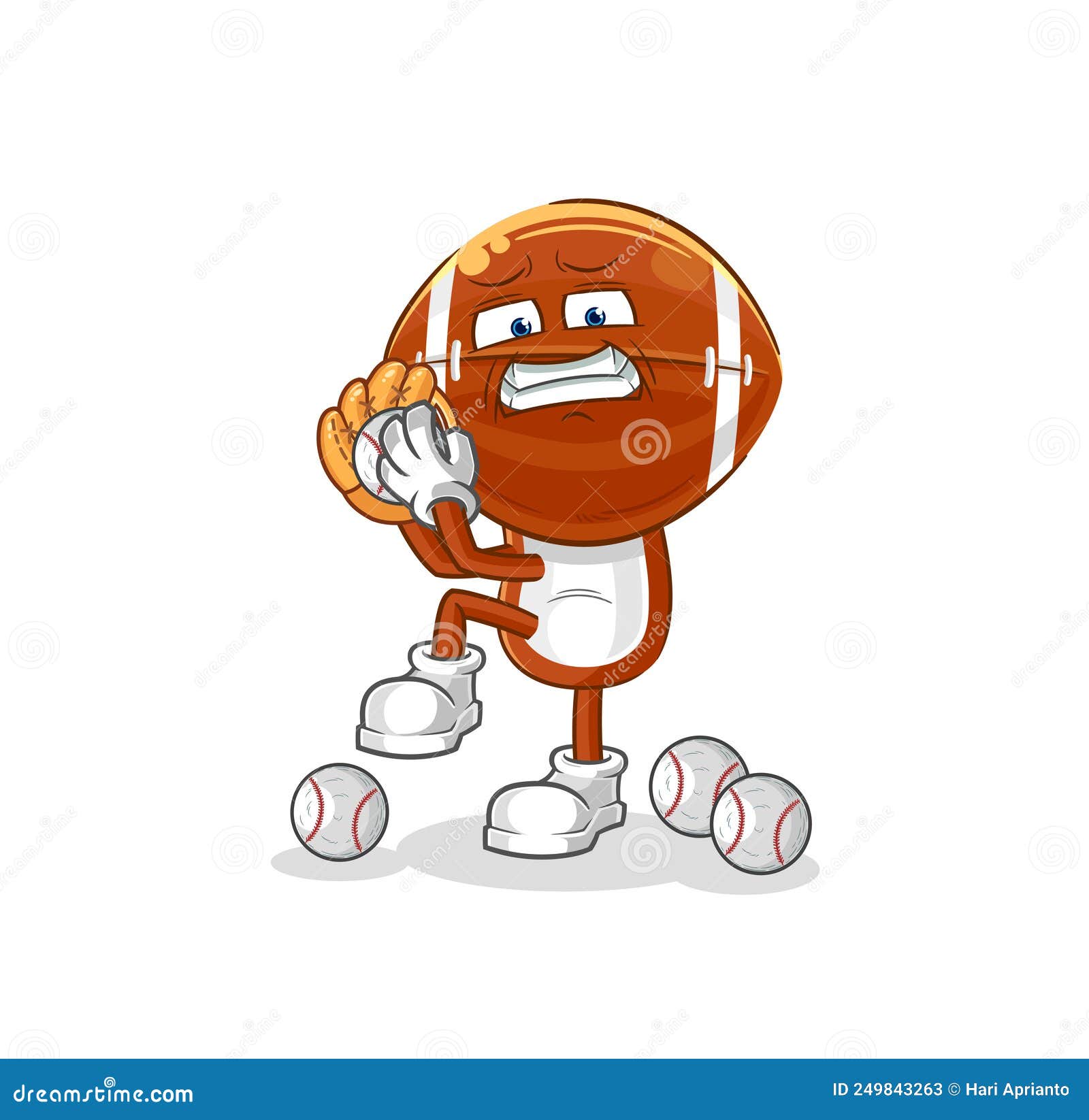 Rugby Aiming To Throwing Ball In Lineout Cartoon Vector | CartoonDealer ...