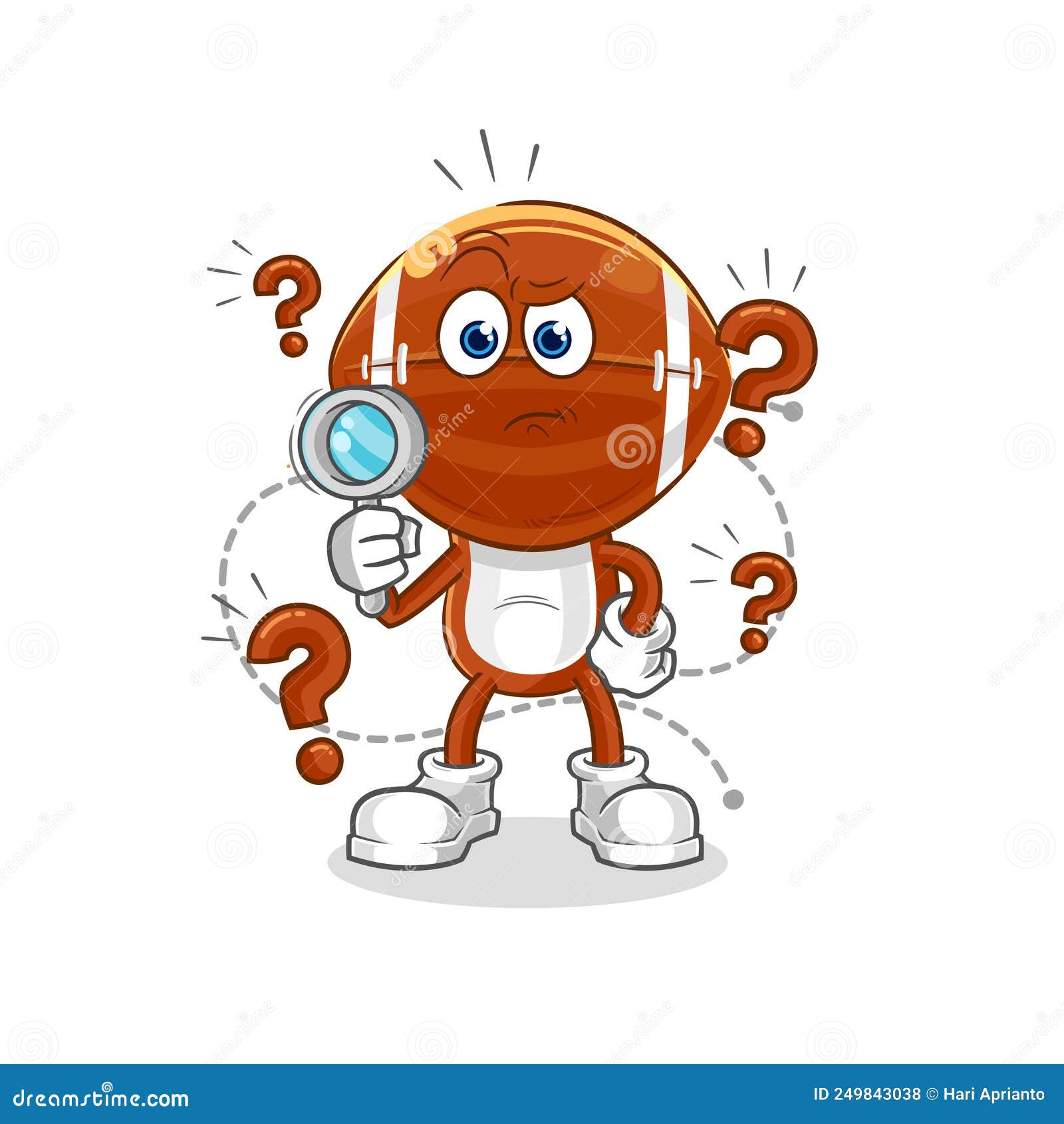 Emoticon Searching Mascot Vector Cartoon Illustration | CartoonDealer ...