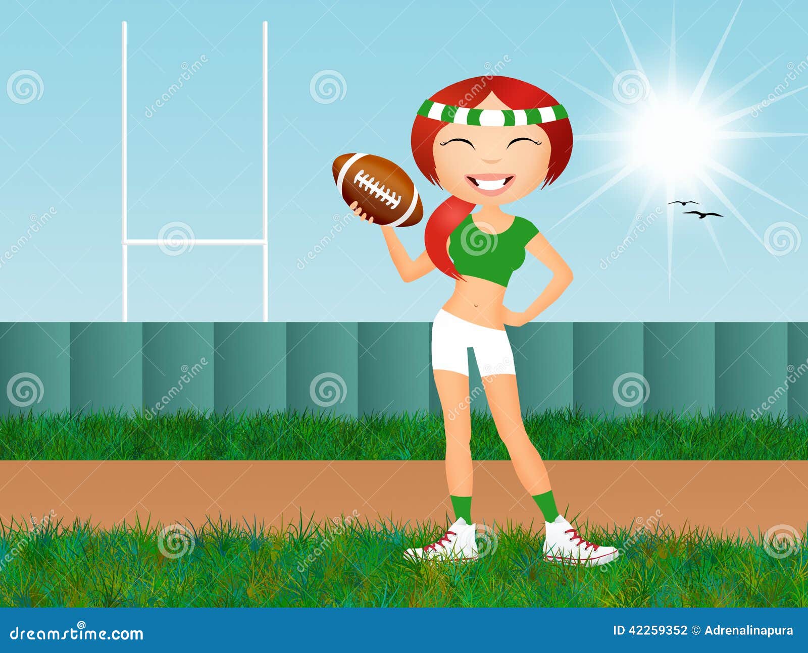 Rugby stock illustration. Illustration of active, soccer - 42259352