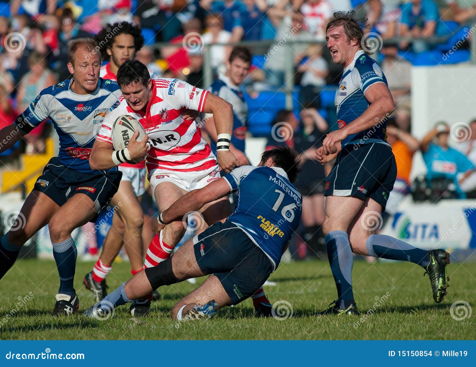 Rugby League tackle editorial stock image. Image of team - 15150854