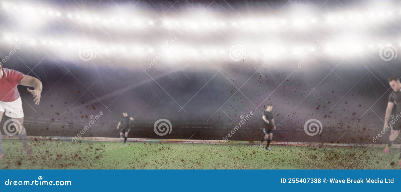 Rugby match stock illustration. Illustration of competition - 255407388
