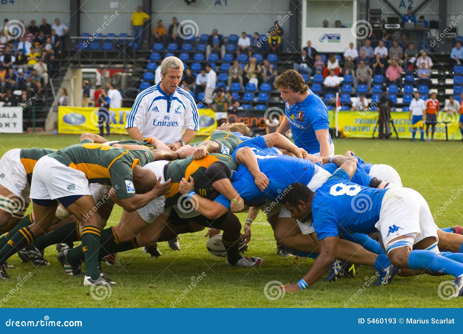 Rugby match editorial stock photo. Image of game, crowd - 5460193