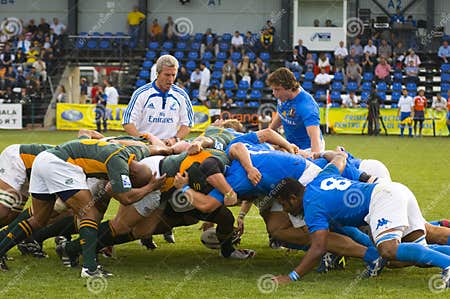 Rugby match editorial stock photo. Image of game, crowd - 5460193