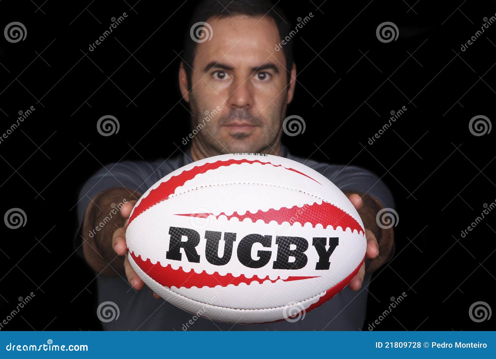 Rugby player stock photo. Image of jump, male, rugger - 21809728
