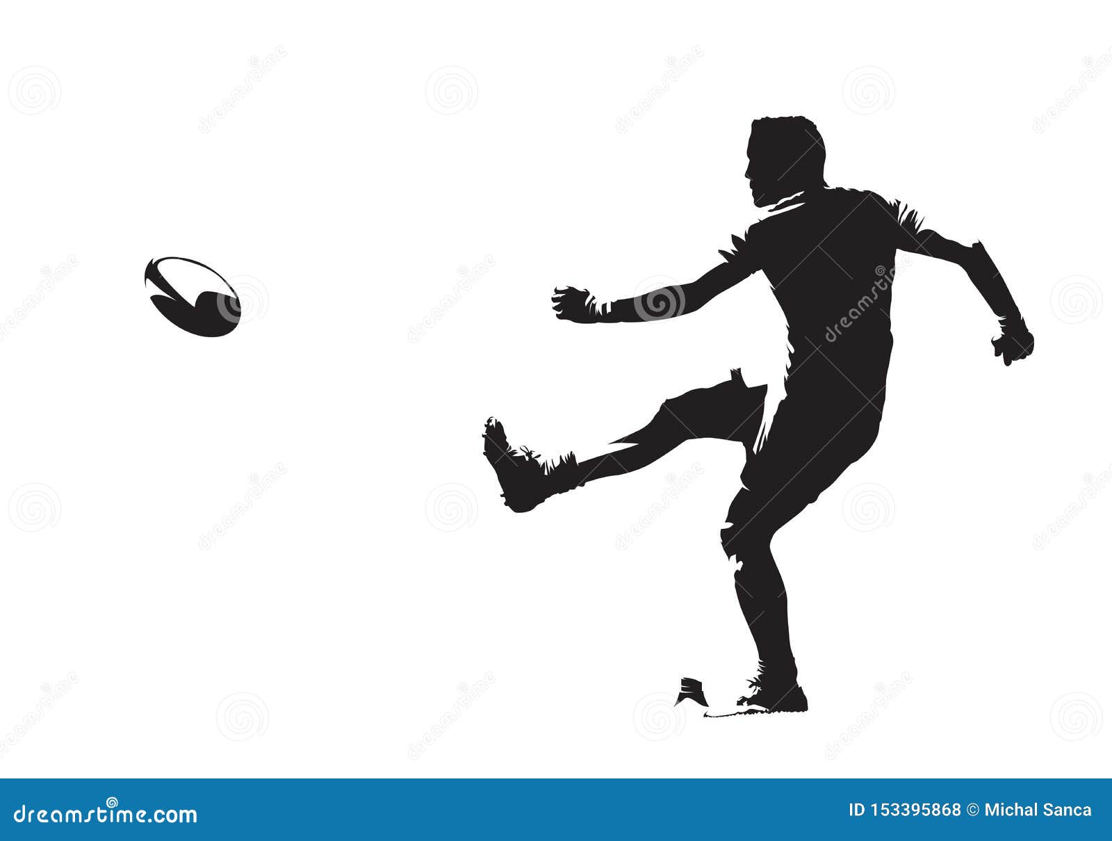 Rugby Aiming To Throwing Ball In Lineout Cartoon Vector | CartoonDealer ...
