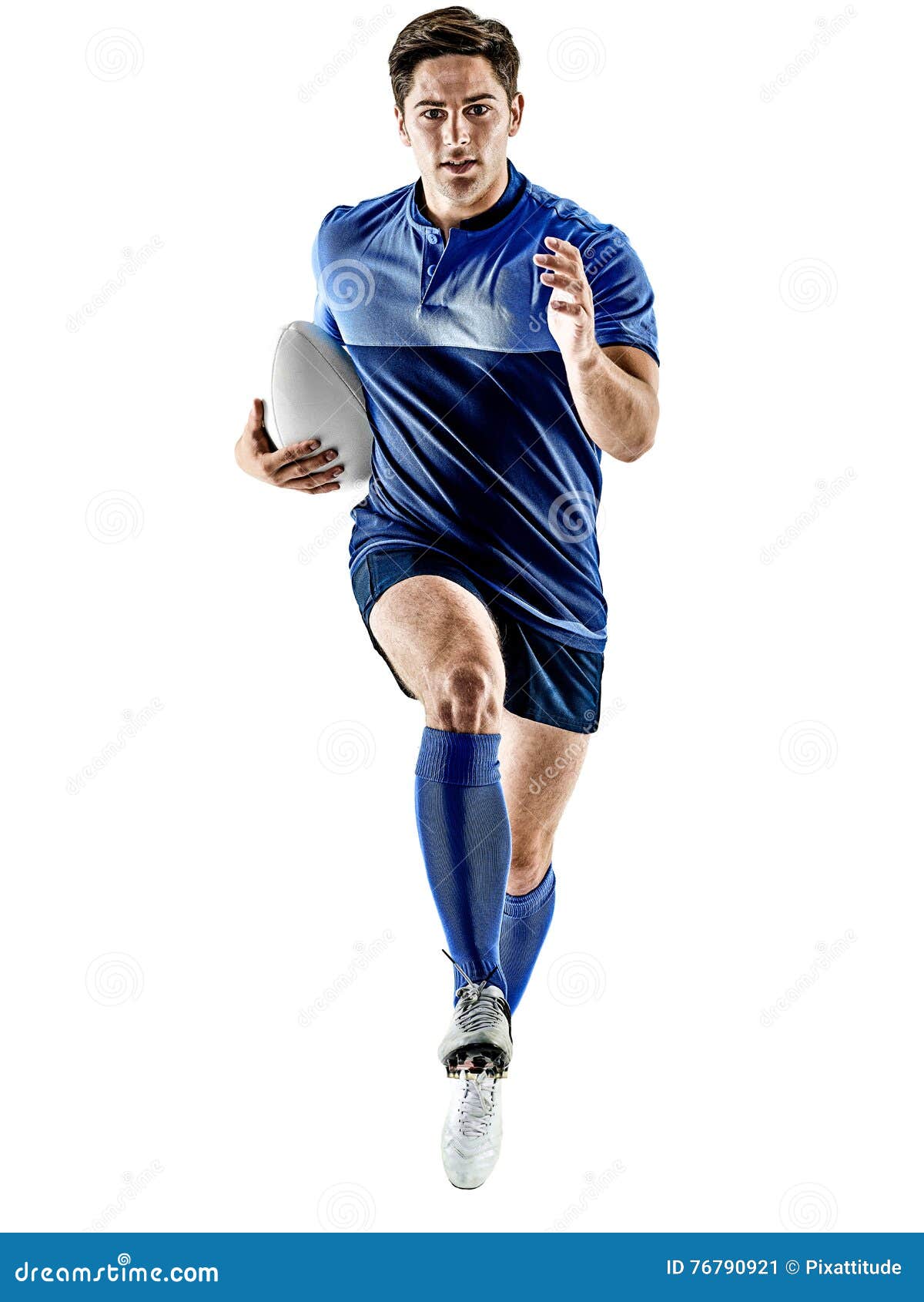 Rugby player man isolated stock image. Image of studio - 76790921