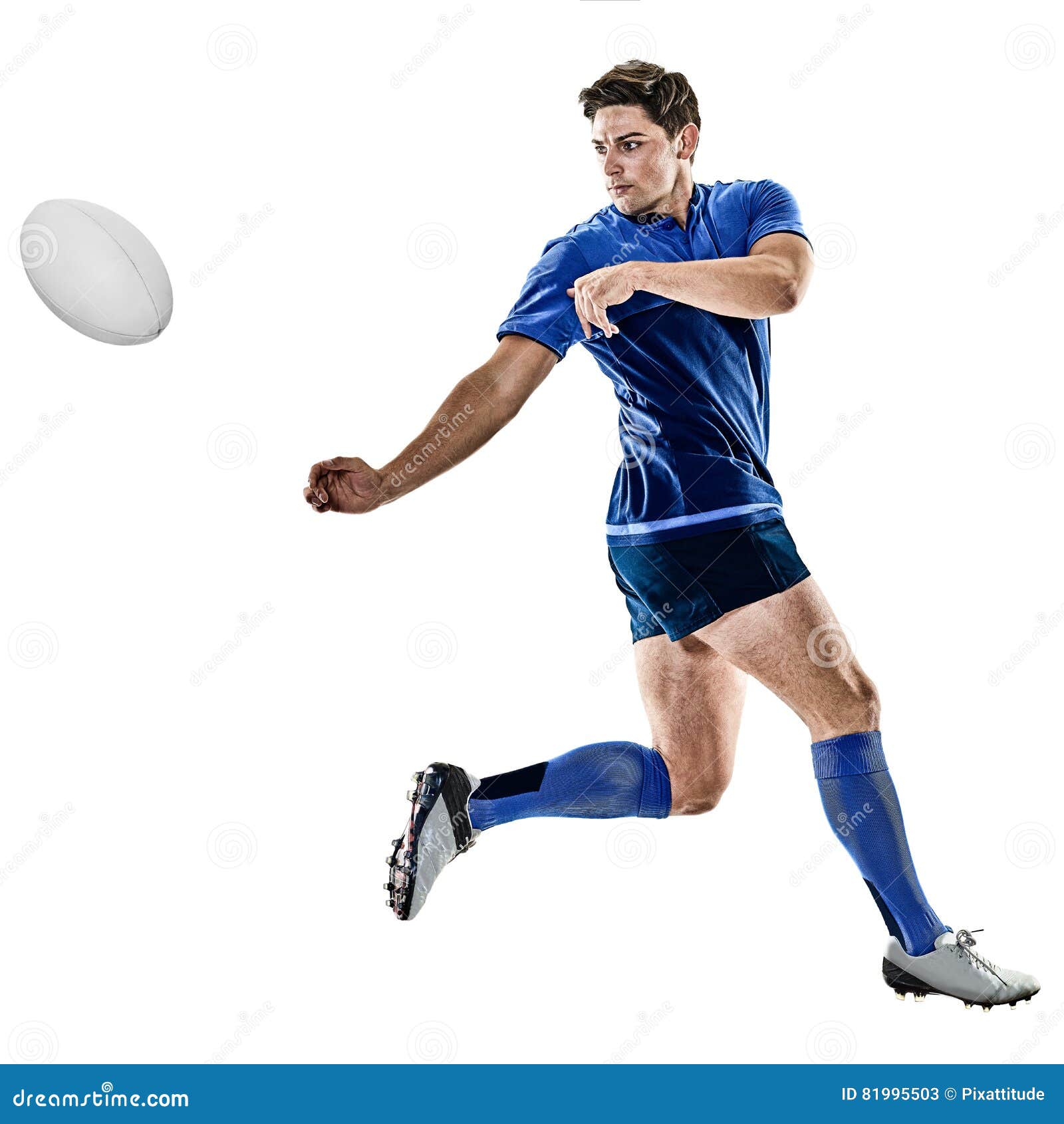 Rugby player man isolated stock image. Image of practicing - 81995503