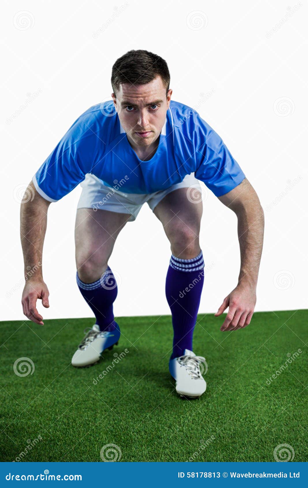 Rugby Player Ready To Tackle the Opponent Stock Image - Image of ...