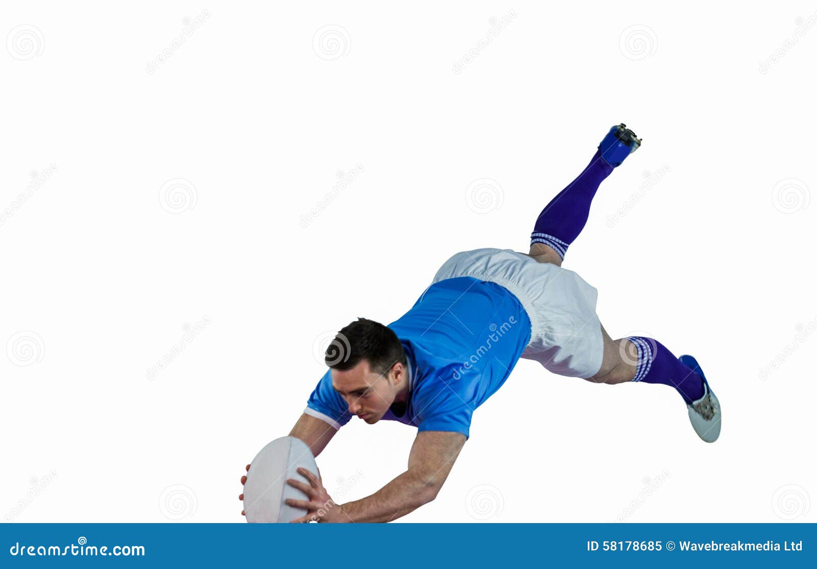 A Rugby Player Scoring a Try Stock Image - Image of score, caucasian ...