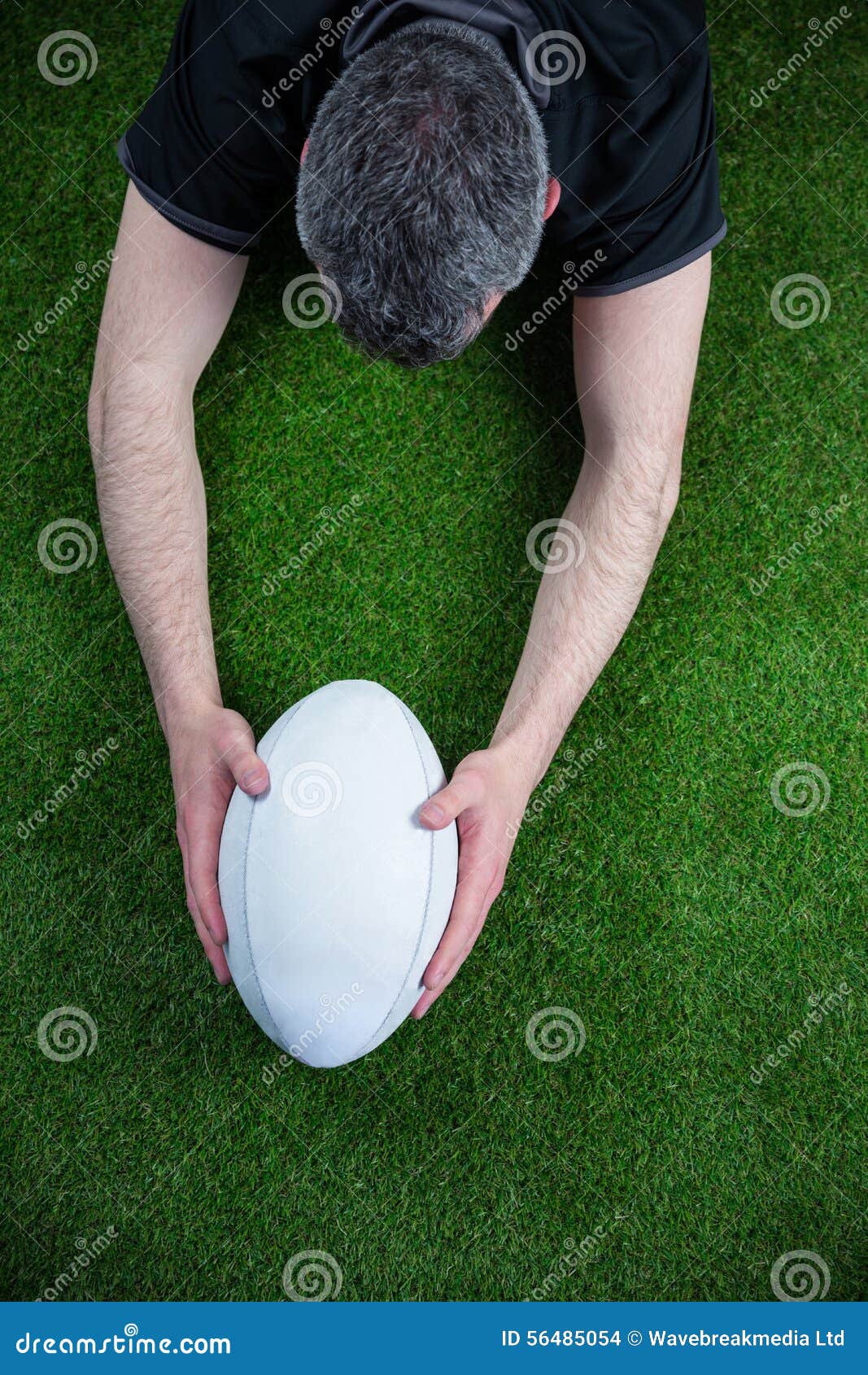 A Rugby Player Scoring a Try Stock Photo - Image of : 56485054