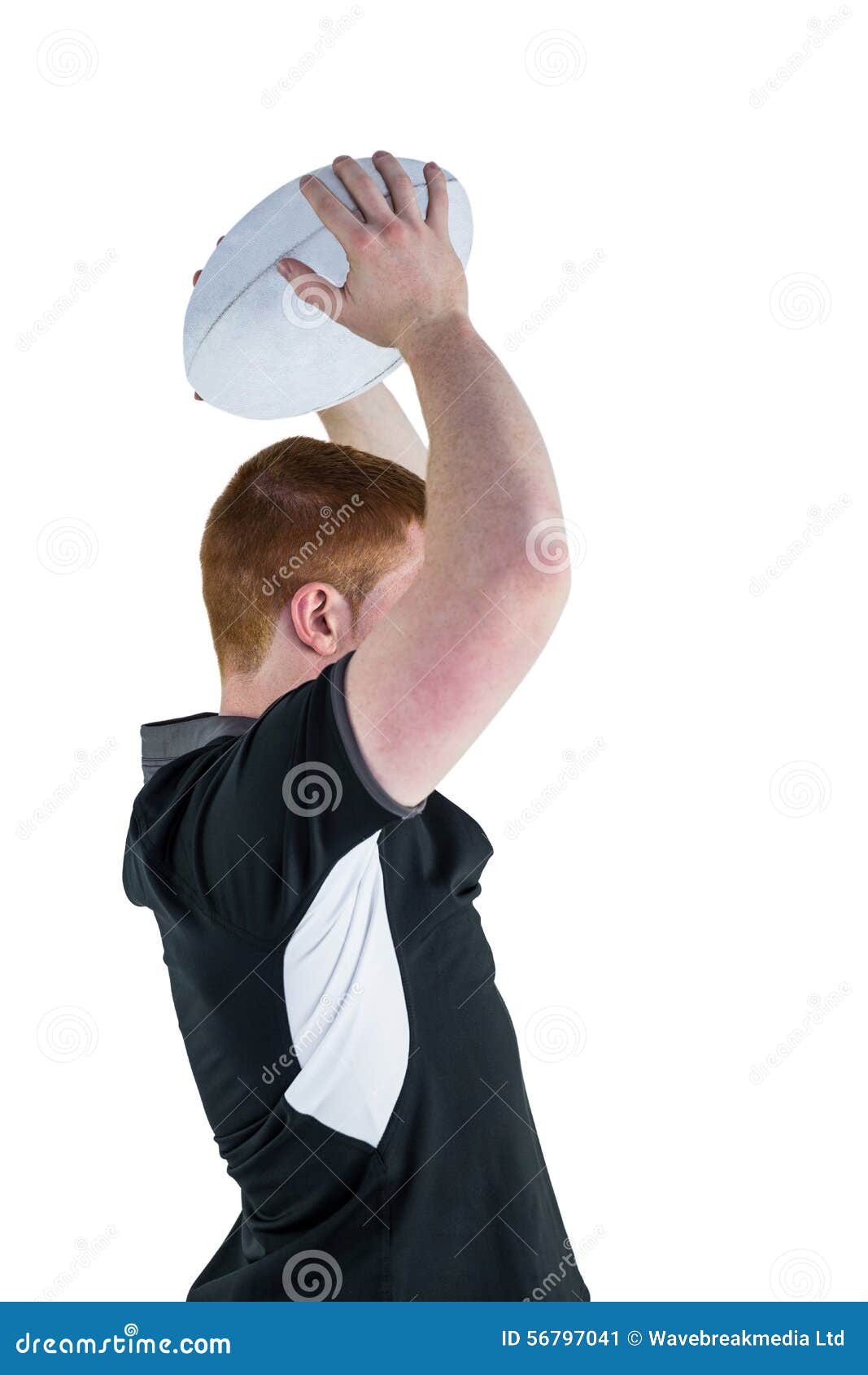 Rugby Player about To Throw a Rugby Ball Stock Image - Image of shot ...