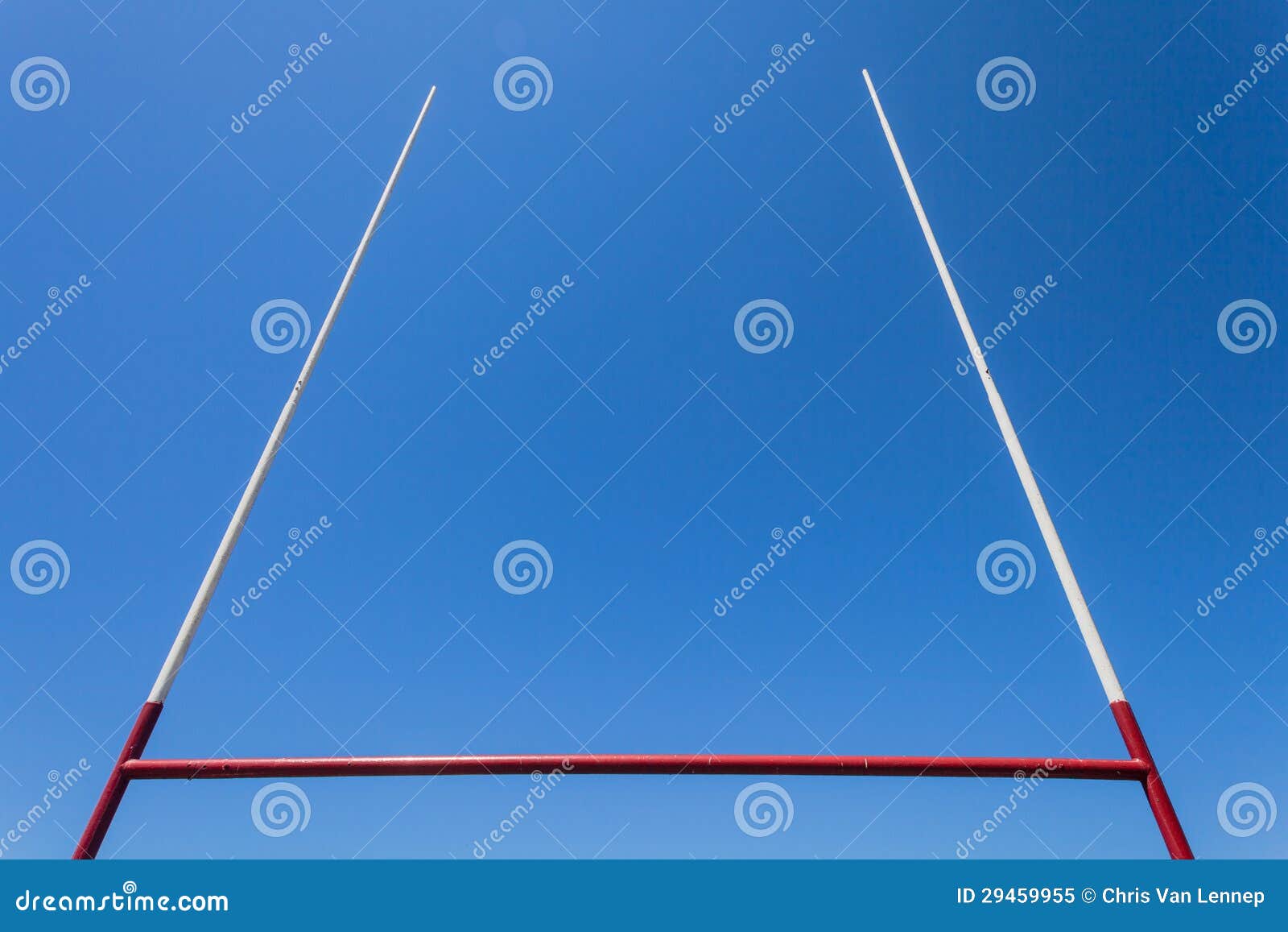 Rugby Poles Blue Upwards stock image. Image of upward - 29459955