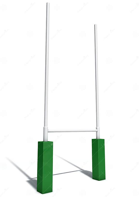 Rugby Posts Isolated stock illustration. Illustration of uprights ...