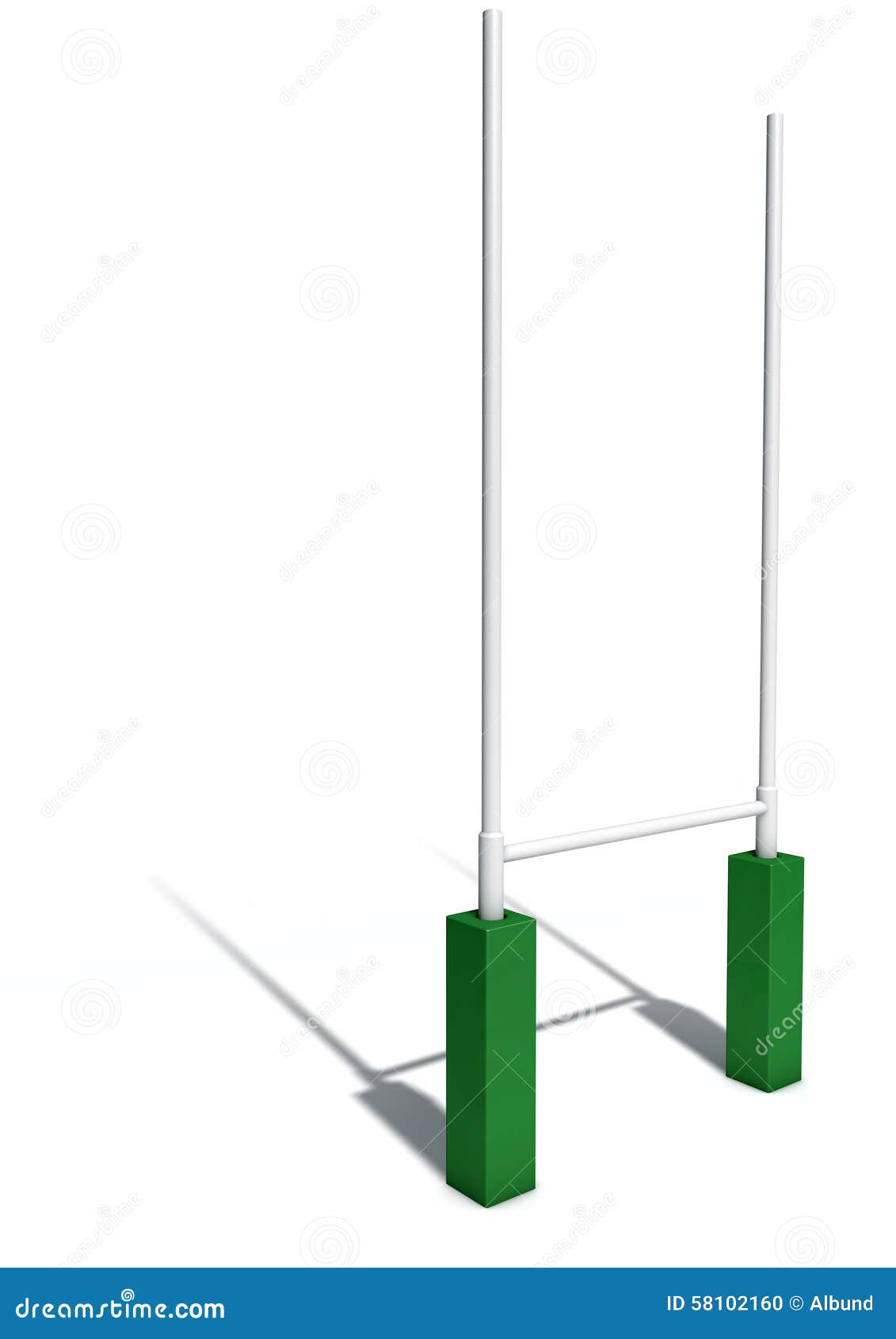 Rugby Posts Isolated stock illustration. Illustration of goal - 58102160