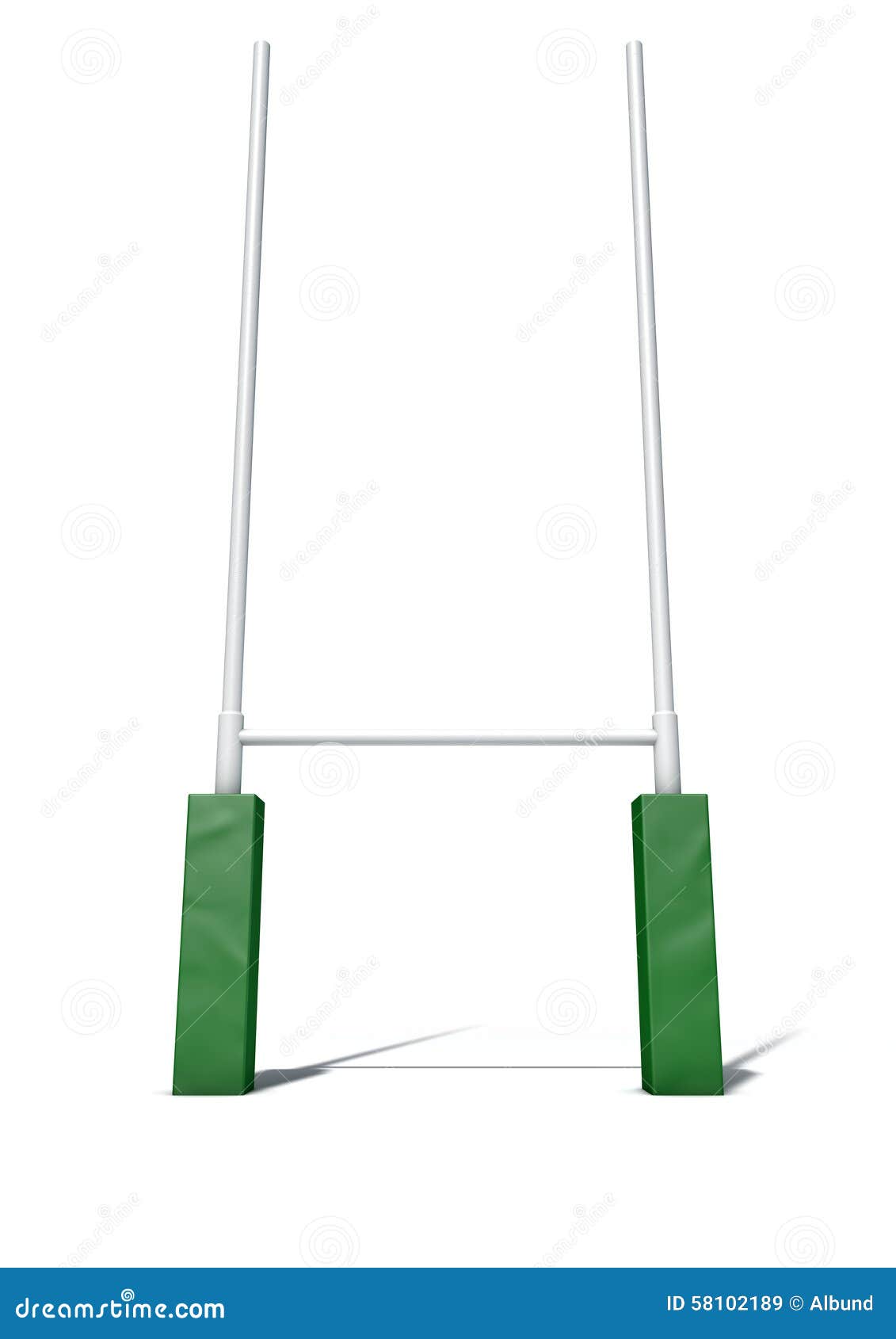Rugby Posts Isolated stock illustration. Illustration of isolated ...