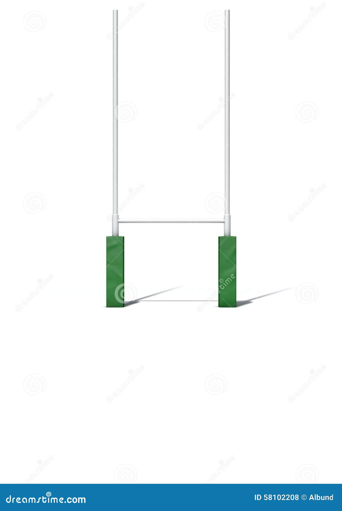 Rugby Posts Isolated stock illustration. Illustration of green - 58102208