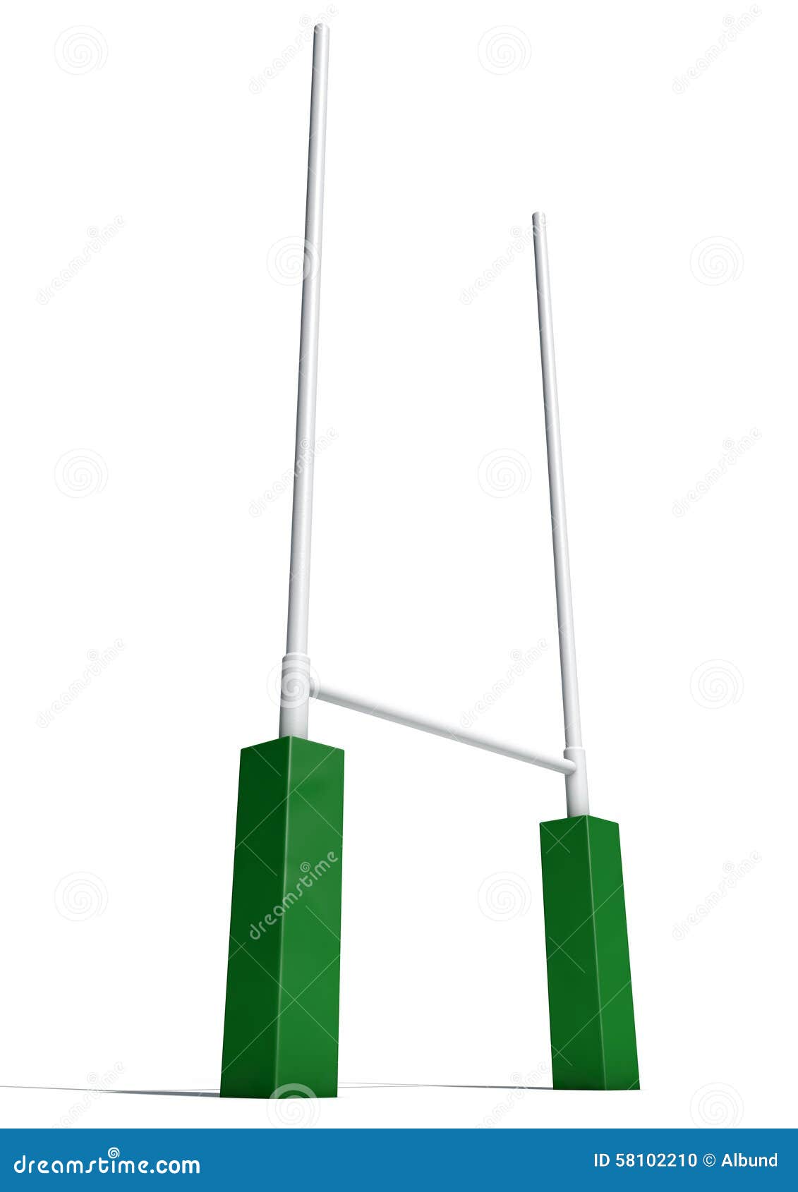 Rugby Posts Isolated stock illustration. Illustration of rugby - 58102210