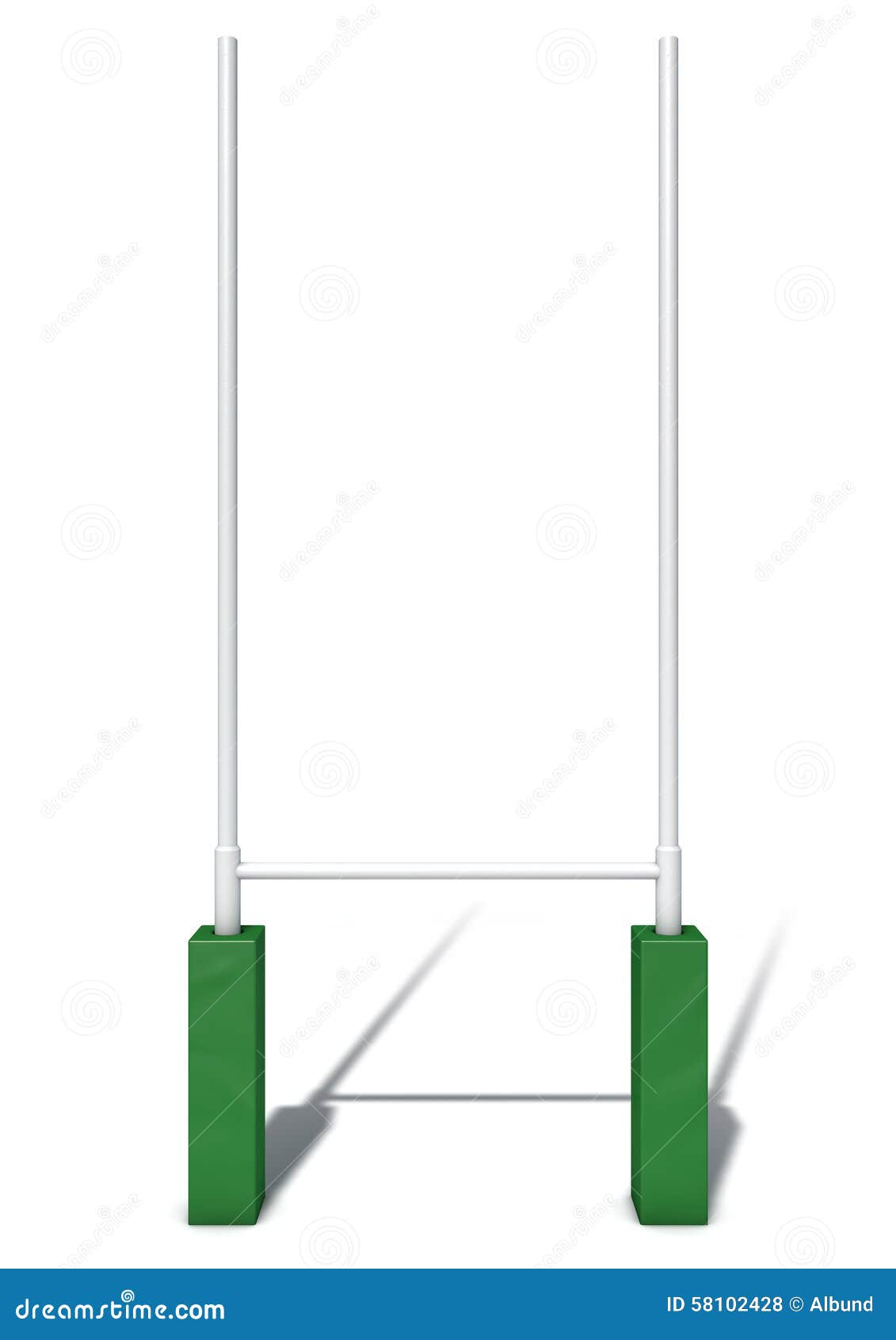 Rugby Posts Isolated stock illustration. Illustration of posts - 58102428