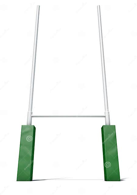 Rugby Posts Isolated stock illustration. Illustration of upright - 58102689