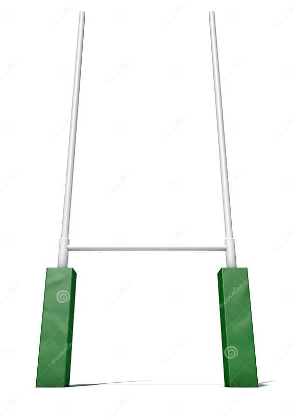 Rugby Posts Isolated stock illustration. Illustration of upright - 58102689