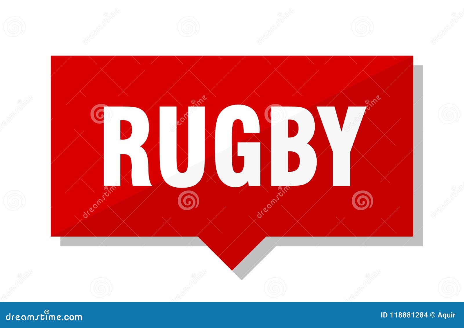 Rugby price tag stock vector. Illustration of isolated - 118881284