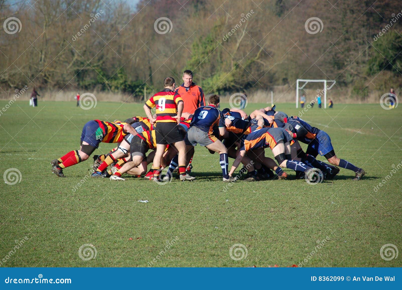 Rugby scrum editorial stock image. Image of fitness, boots - 8362099
