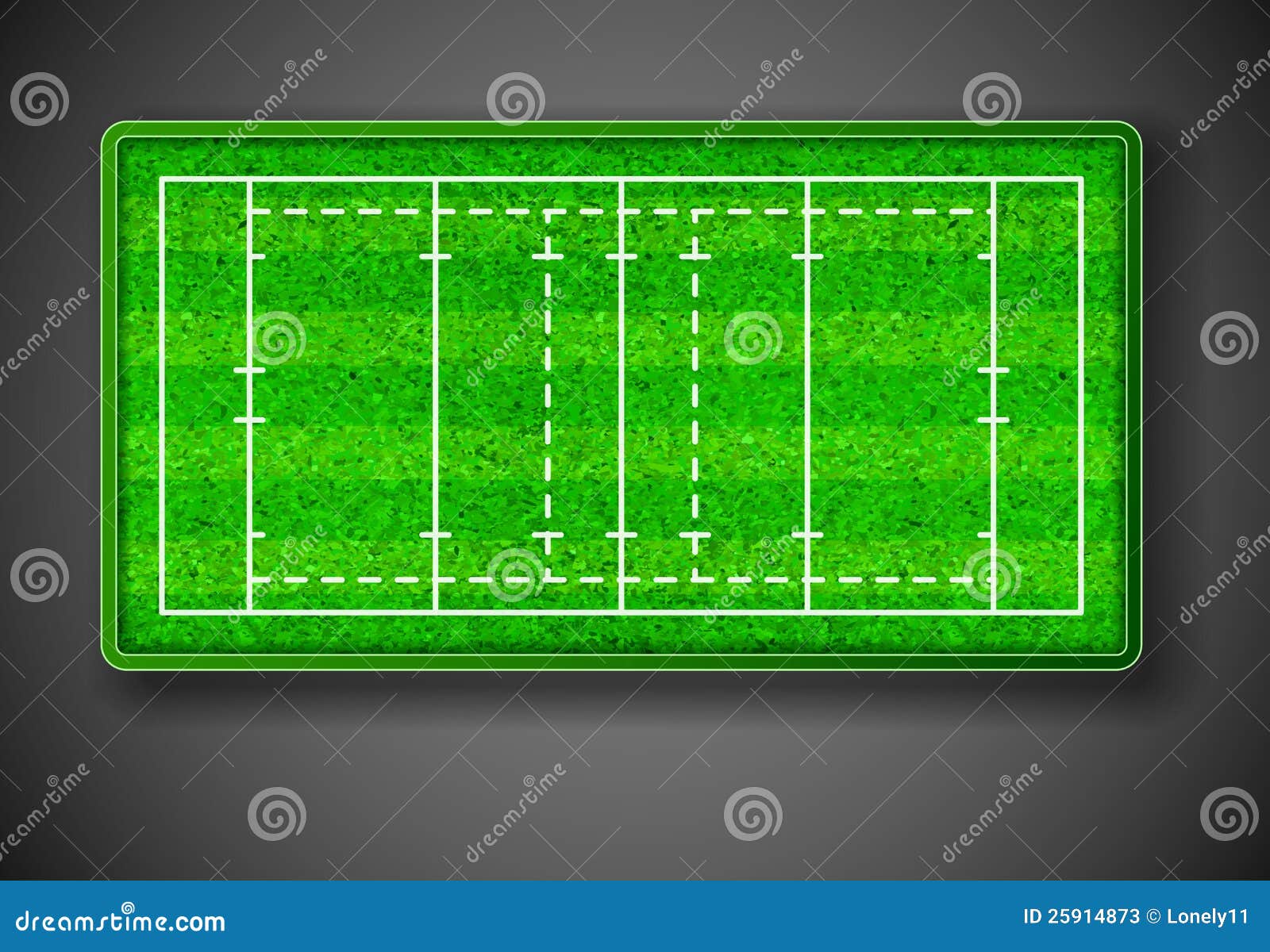 Rugby Stadium With Lights At Night Cartoon Vector | CartoonDealer.com ...