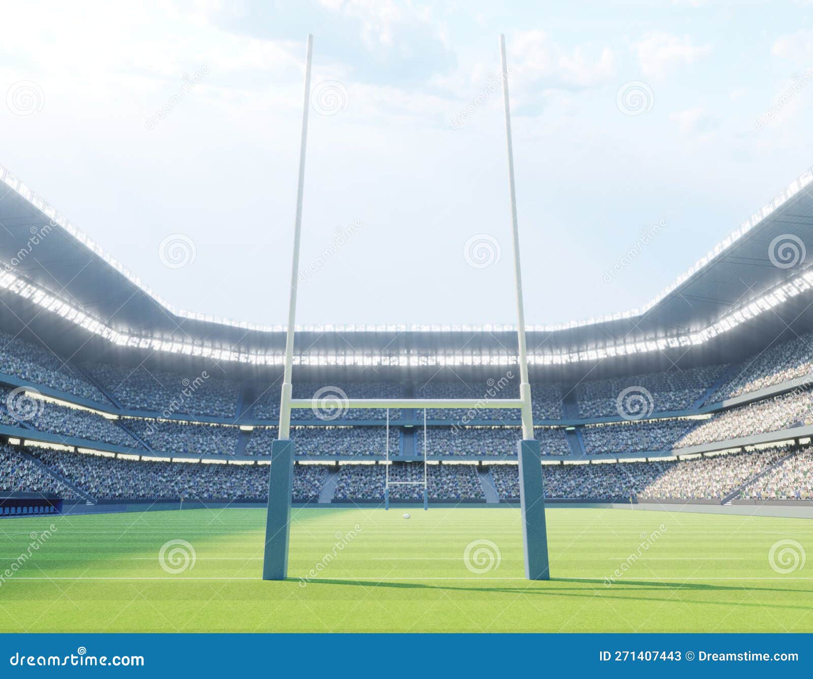Rugby Stadium Cartoon Vector | CartoonDealer.com #25914873