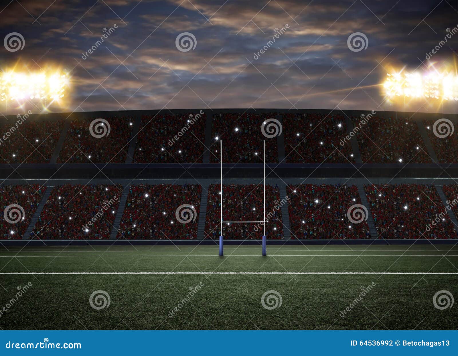 Rugby Stadium And Ball Stock Photography | CartoonDealer.com #49908308