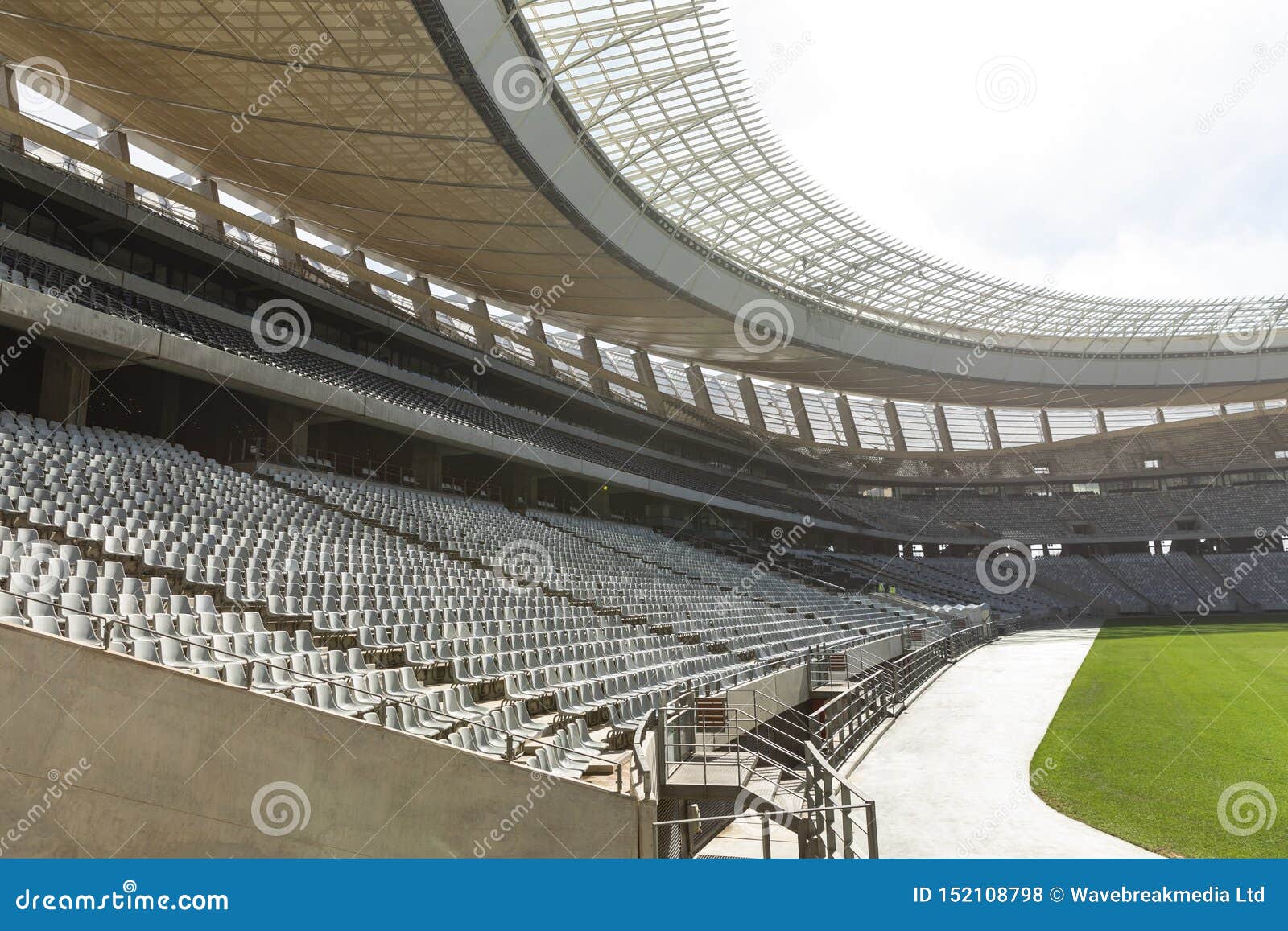 Rugby Stadium in the Morning Stock Photo - Image of stadium, sporty ...