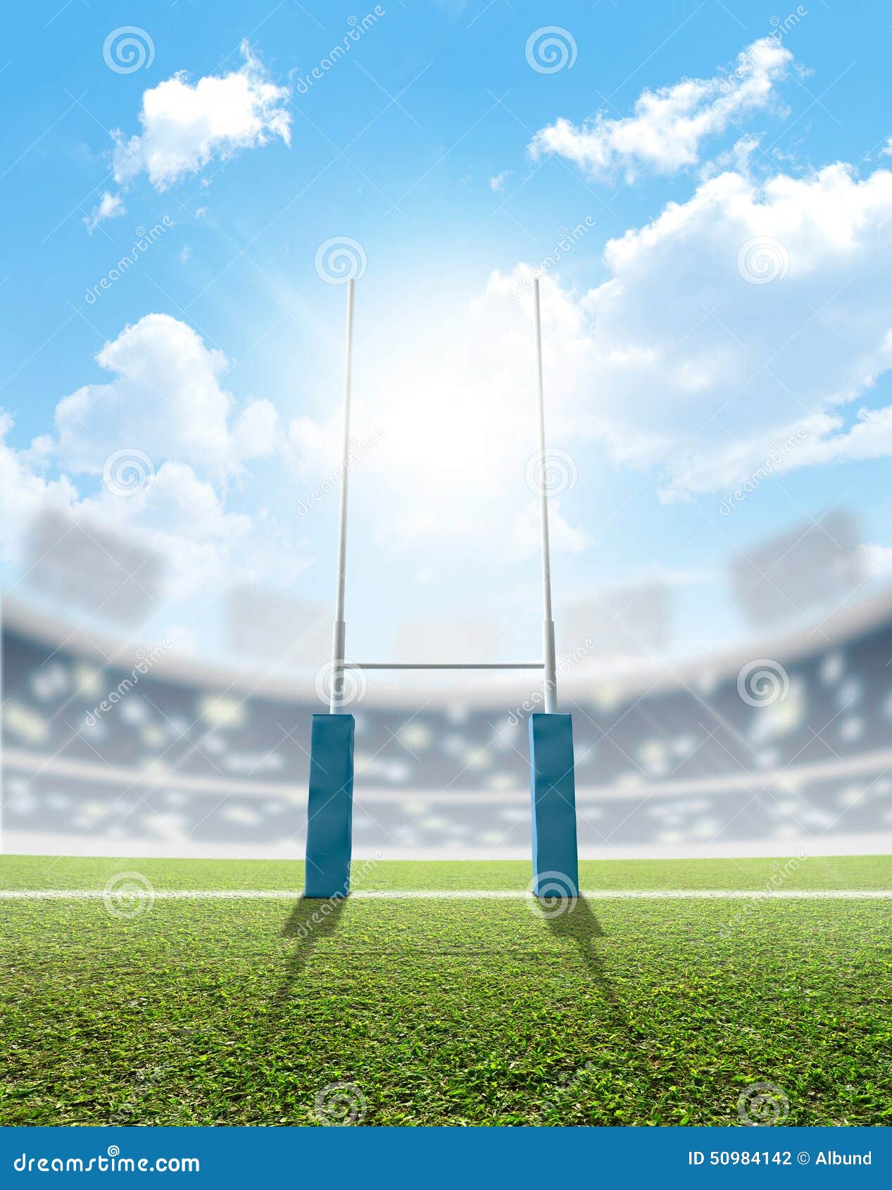 Rugby Stadium And Ball Stock Photography | CartoonDealer.com #49908308