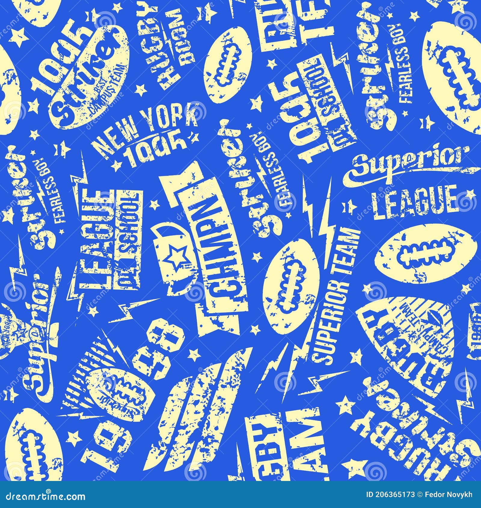 Rugby Team Seamless Pattern Stock Vector - Illustration of background ...