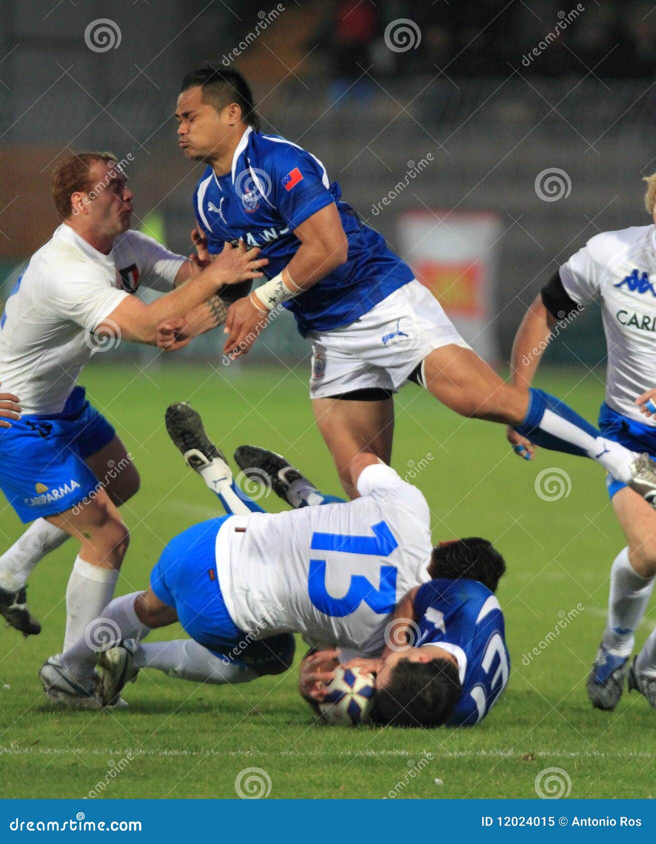Rugby Test Match Italy Vs Samoa; Canale Editorial Image - Image of ...